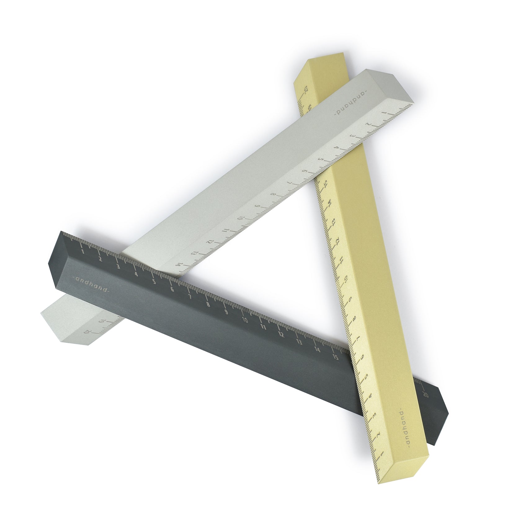 Ruler - Illusion | Slate Grey | Modern design | Metric and Imperial.